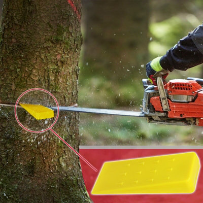 SPARES2GO Tree Felling Wedge Heavy Duty Chainsaw Log Wood Cutting ...