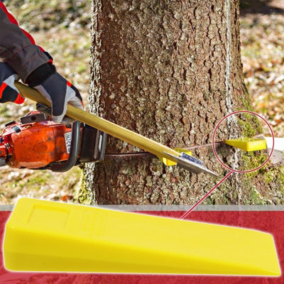 SPARES2GO Tree Felling Wedge Heavy Duty Chainsaw Log Wood Cutting ...