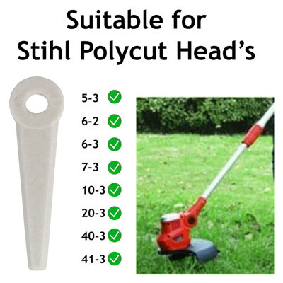 SPARES2GO Trimmer Blade compatible with Stihl Polycut 5-3 6-2 6-3 ...