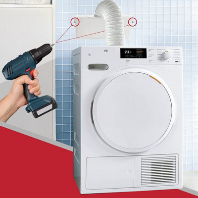 SPARES2GO Tumble Dryer Vent Kit Universal 1.5m Venting Duct Hose ...