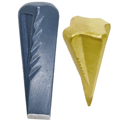 SPARES2GO Twisted Log Splitter 2.5KG 9" Steel Wedge + Maul Bomb Wood ...