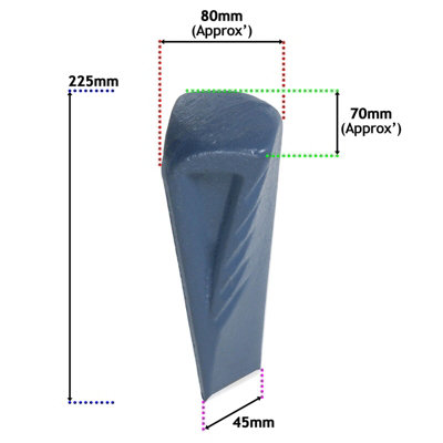 SPARES2GO Twisted Log Splitter Wedge Heavy Duty Steel Wood Splitting ...