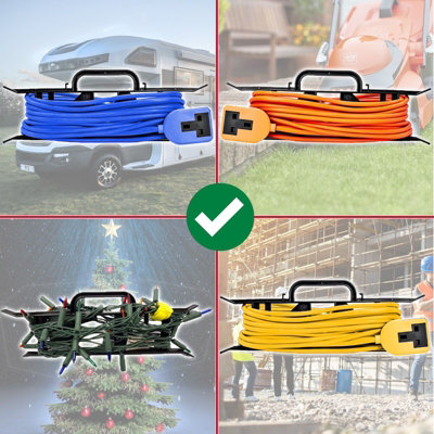 Buy SPARES2GO Universal Cable Tidy H Frame Bracket Extension Power Lead ...