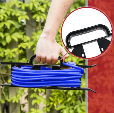 SPARES2GO Universal Cable Tidy H Frame Bracket Extension Power Lead ...