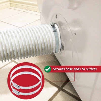 SPARES2GO Universal Cooker Hood Extractor Vent Hose 6" x 2.5m PVC ...