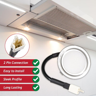 SPARES2GO Universal Cooker Hood LED Light Extractor Vent Lamp Bulb Unit ...