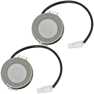 SPARES2GO UNIVERSAL Cooker Hood LED Light Vent Extractor Lamp Round ...