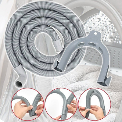 SPARES2GO Universal Drain Hose with Right Angle End for Washing ...