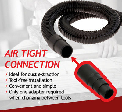 SPARES2GO Universal Dust Extractor Hose Adaptor 32mm 35mm Vacuum ...