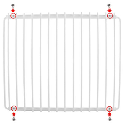 SPARES2GO Universal Fridge Refrigerator Freezer Shelf White, Adjustable ...