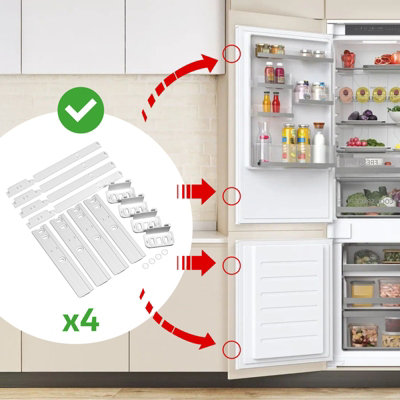 SPARES2GO UNIVERSAL Integrated Fridge Door Slide Mounting Bracket ...