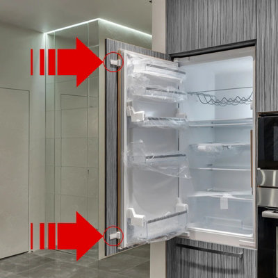 SPARES2GO UNIVERSAL Integrated Fridge Door Slide Mounting Bracket ...