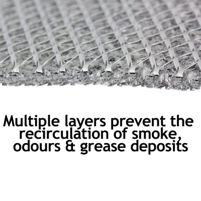 SPARES2GO Universal Large Aluminium Mesh Cooker Hood / Extractor Fan ...