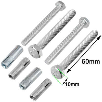 SPARES2GO Universal Lockable Wall Ladder Rack Brackets and Padlock Set ...