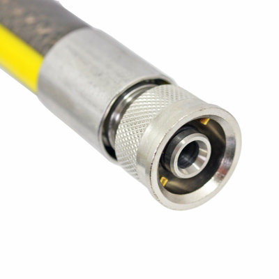 SPARES2GO UNIVERSAL Oven Cooker Gas Hose 4ft 1/2" Straight Bayonet Pipe ...