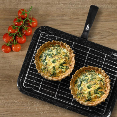 SPARES2GO Universal Oven Grill Pan Small Medium Rack & Detachable ...