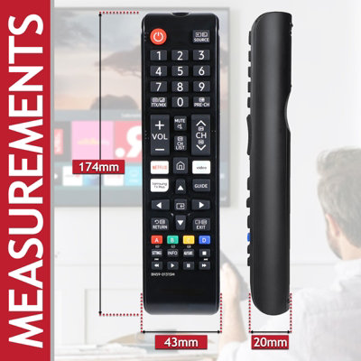 SPARES2GO UNIVERSAL SMART TV REMOTE CONTROL FOR SAMSUNG 1080P 4K NEO ...
