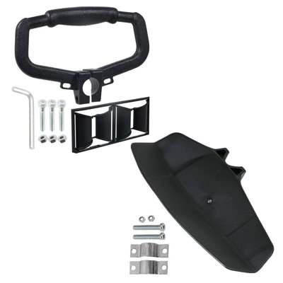 SPARES2GO Universal Strimmer Grip Handle + Blade Guard Brushcutter ...