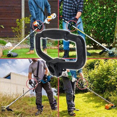 SPARES2GO Universal Strimmer Grip Handle + Blade Guard Brushcutter ...