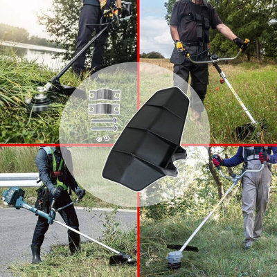 SPARES2GO Universal Strimmer Grip Handle + Blade Guard Brushcutter ...