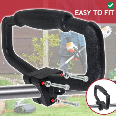SPARES2GO Universal Strimmer Grip Handle + Blade Guard Brushcutter ...