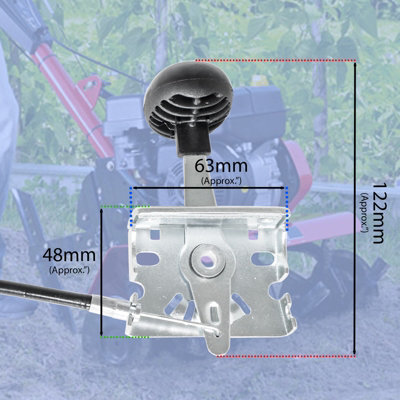 SPARES2GO Universal Throttle Cable Lever Control for Lawnmower ...