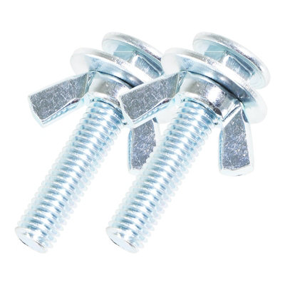 SPARES2GO Universal Toilet Cistern Close Coupling Fixing Kit Flat Metal ...