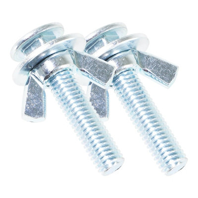 SPARES2GO Universal Toilet Cistern Close Coupling Fixing Kit Flat Metal ...