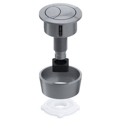 SPARES2GO Universal Toilet Cistern Dual Flush Push Button Kit for 20mm ...
