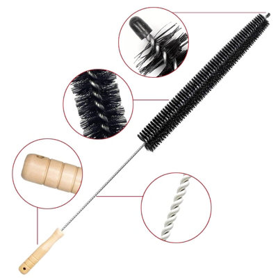 SPARES2GO Universal Tumble Dryer Lint Removal Kit Vacuum Hose Dusting Brush Cleaning Attachments Set