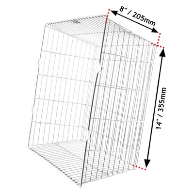 SPARES2GO Universal Zinc Coated Terminal Guard Square Boiler Flue Cage ...