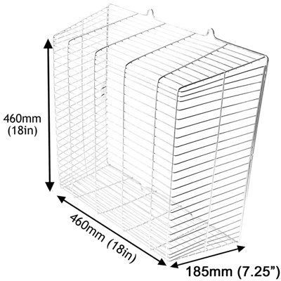 SPARES2GO Universal Zinc Coated Terminal Guard Square Boiler Flue Cage ...