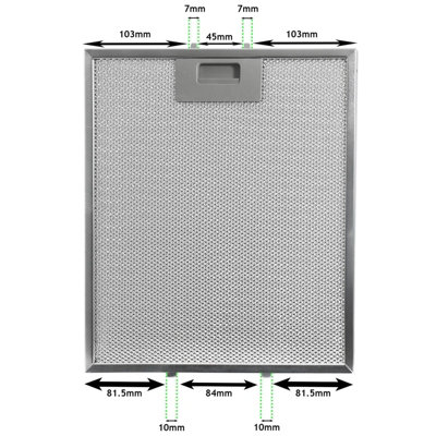 SPARES2GO Vent Extractor Aluminium Mesh Filter compatible with IKEA ...