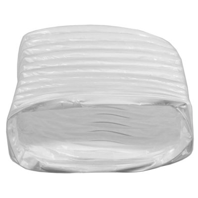 SPARES2GO Vent Hose Rectangle PVC 3M Long Rectangular HVAC 206mm x 62mm ...