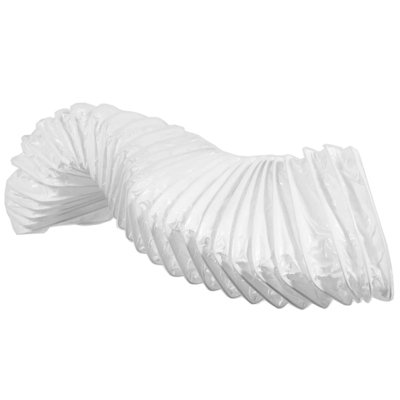 SPARES2GO Vent Hose Rectangle PVC 3M Long Rectangular HVAC 206mm x 62mm ...