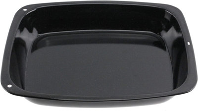 SPARES2GO Vitreous Enamel Roasting Tin Oven Baking Tray Roaster Deep ...