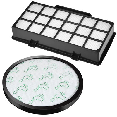 SPARES2GO Washable Round HEPA Filter Kit for Rowenta Silence Force X ...