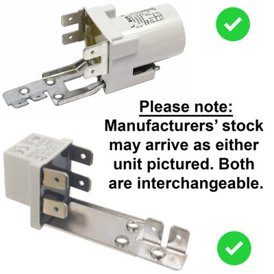 SPARES2GO Washing Machine and Dryer Suppressor Mains Filter Unit for ...