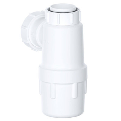 SPARES2GO Waste Bottle Trap 40mm 1-1/2" Basin Bidet Urinal Bathroom ...