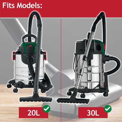 SPARES2GO Wet & Dry Cartridge Filter + Foam Sleeve compatible with Lidl ...