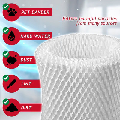 SPARES2GO Wicking Filter for Honeywell HCM 350 540 630 645 650 710 1000 ...