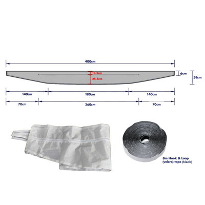 SPARES2GO Window Seal + Hose Vent Kit 6m 5" for Portable Air ...