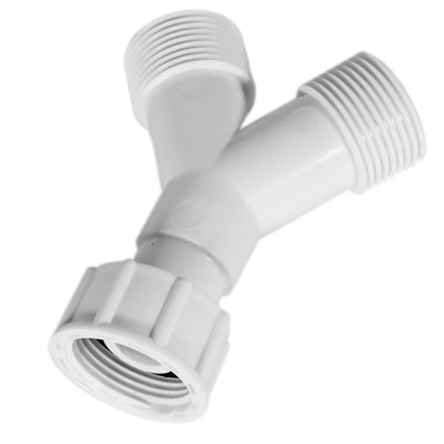 SPARES2GO Y Piece Hose Connector Inlet Splitter for Appliance ...