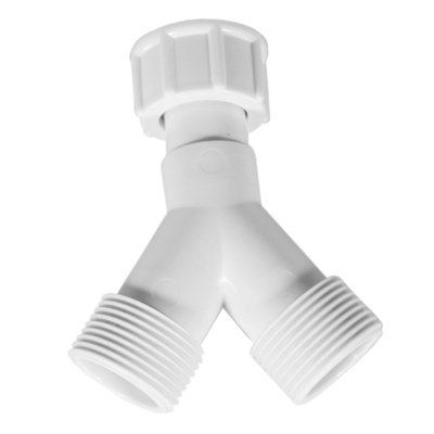 SPARES2GO Y Piece Hose Connector Inlet Splitter for Appliance ...
