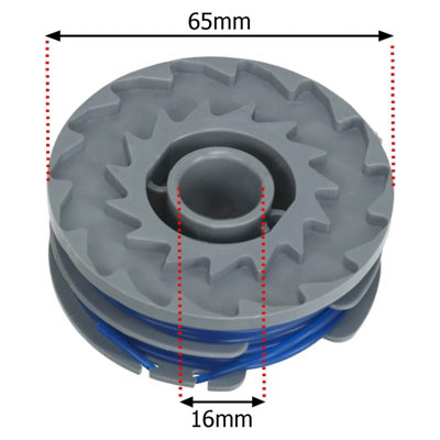 SPARES2O Twin Line & Spool compatible with MacAllister Trimmer / Strimmer