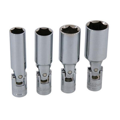 Spark Plug Socket Set 4pc 3/8" Drive Universal Joint (Neilsen CT4004 ...