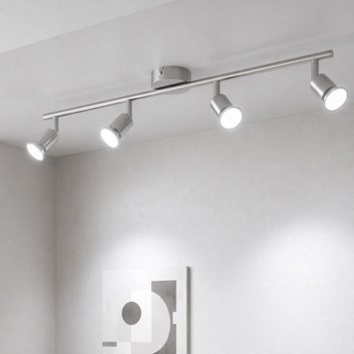 sparkLED 4x GU10 Bar Spotlight Satin Chrome