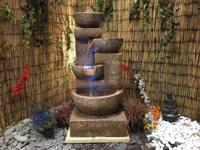 Sparkling Bowls Modern Solar Water Feature | DIY at B&Q