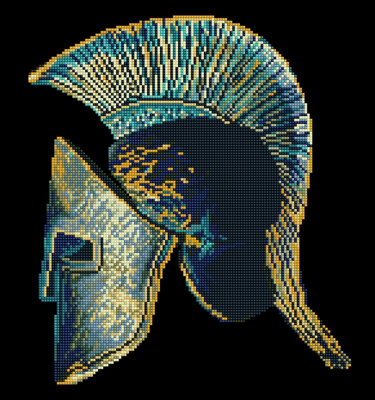 SPARTAN SYMBOL - Diamond Painting Kit: Spartan Symbol - Diamond Dotz