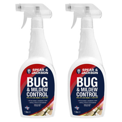 Spear & Jackson Bug & Mildew Control 2 x 1L | DIY at B&Q